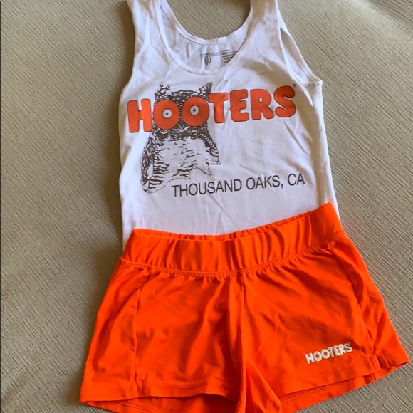 Hooters | Other | Full Hooters Uniform Classic Orange White | Poshmark